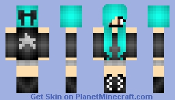 ^v^ Black Star Girl (Soul Eater) =D Minecraft Skin