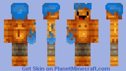Derpy Blue Shark Minecraft Skin