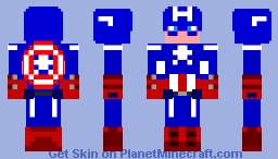 Captain America-Avengers Minecraft Skin