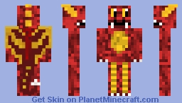 Red Dragon Minecraft Skin