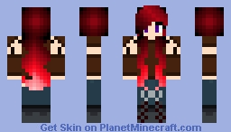 Scarlett the Warrior Minecraft Skin