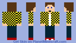 Black and Yellow Jacket (Boy) Minecraft Skin