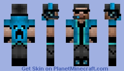 Cyan jacket Minecraft Skin