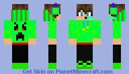 Green Gamer Dude Minecraft Skin