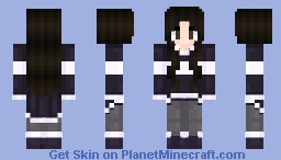 Grey-ish Purple Girl Minecraft Skin