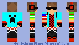red checkered sweatshirt 2.0 Minecraft Skin