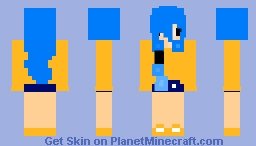 Blue Girl Minecraft Skin