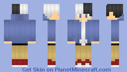 Casual Dude (White&Black Dyed Hair) Minecraft Skin