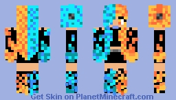 Fire And Ice Minecraft Skin