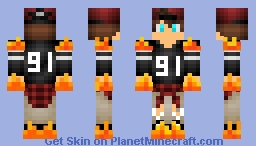 Kevin On Fire Minecraft Skin