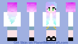 Pastel Ombre Girl Minecraft Skin