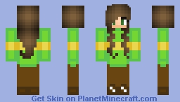 Chara Girl Undertale Minecraft Skin