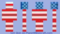 USA Flag Minecraft Skin