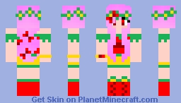 Strawberry girl Minecraft Skin