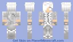 Warrior Girl all White Minecraft Skin