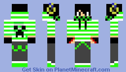 Cool Creeper PVP skin Minecraft Skin