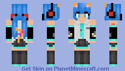 numeko meifwa cos play hatzune miku Minecraft Skin