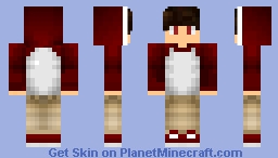 Red Hoodie Minecraft Skin