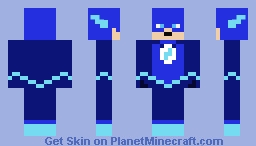 Blue Lantern Flash Minecraft Skin