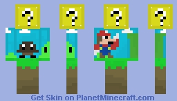 Mario World Minecraft Skin