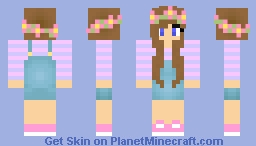 Girl With Overalls Minecraft Skin
