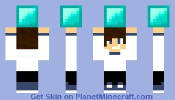 Sims180 Holding Diamond Block Minecraft Skin