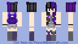 Black and Purple Minecraft Skin