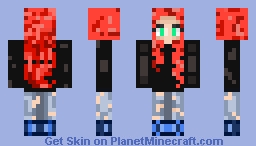 red haired girl Minecraft Skin