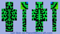 Green Humanoid Viper Minecraft Skin