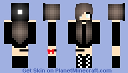 Goth Girl Minecraft Skin