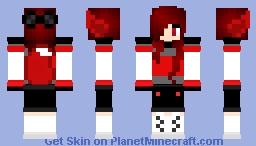 Blood Moon Wolf Minecraft Skin