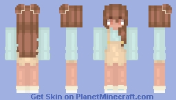 Girl In Overalls Minecraft Skin