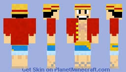 Luffy V2 Minecraft Skin