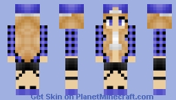 Checkered Shirt Girl Minecraft Skin