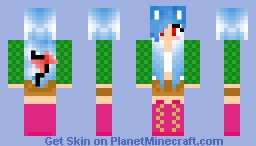 Blue Haired Meif'wa Minecraft Skin