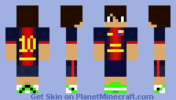 Lionel Messi(the world best soccer player in the world Minecraft Skin