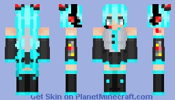 Miku Hatsune Minecraft Skin