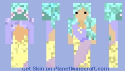 Non binary Merfolk Minecraft Skin