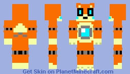 Yip the Mechanical Fox Minecraft Skin