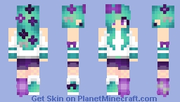 Teal Grapes Minecraft Skin
