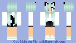 Light blue hair Minecraft Skin