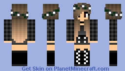Goth Girl Minecraft Skin