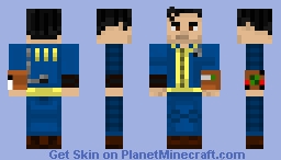 Fallout 4 Nate (Player) Minecraft Skin