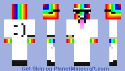Rainbow Man Minecraft Skin