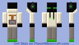 Green Tiny Pixels Enderman Minecraft Skin