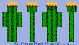 Fancy Cactus Minecraft Skin