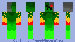 Cyborg Creeper Minecraft Skin