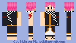 Natsu Dragneel Minecraft Skin