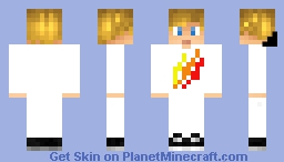 Lachlan with new white fire hoodie on Minecraft Skin