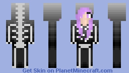 Halloween - Skeleton Girl Minecraft Skin